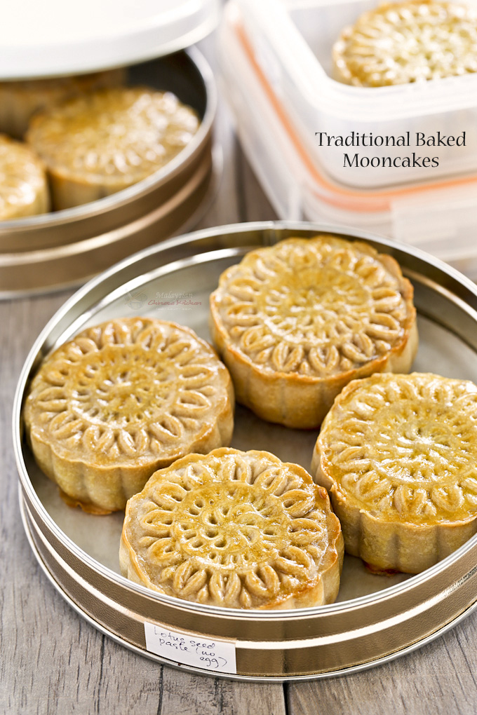 Traditional Baked Mooncakes Malaysian Chinese Kitchen