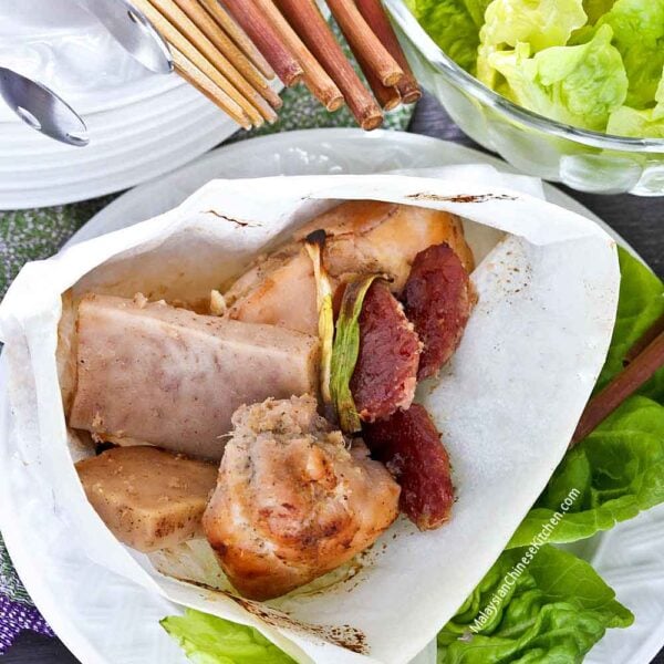 Air Fried Chi Pao Kai (Paper Wrapped Chicken) - Malaysian Chinese Kitchen