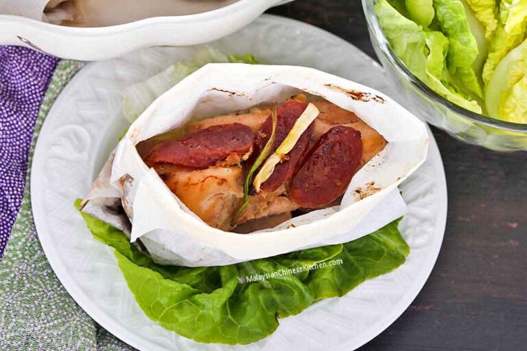 Air Fried Chi Pao Kai (Paper Wrapped Chicken) - Malaysian Chinese Kitchen