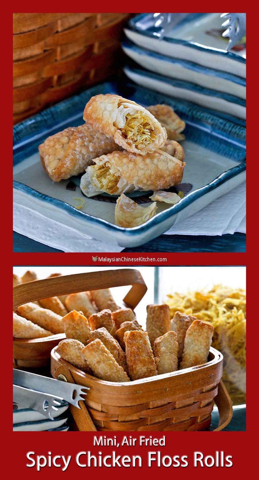 Spicy Chicken Floss Rolls - Malaysian Chinese Kitchen