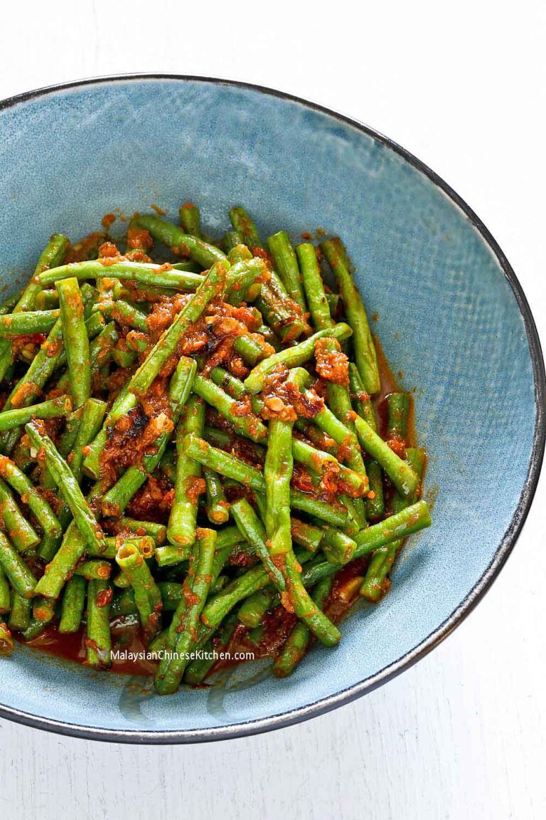 Long Beans Belacan Stir Fry - Malaysian Chinese Kitchen